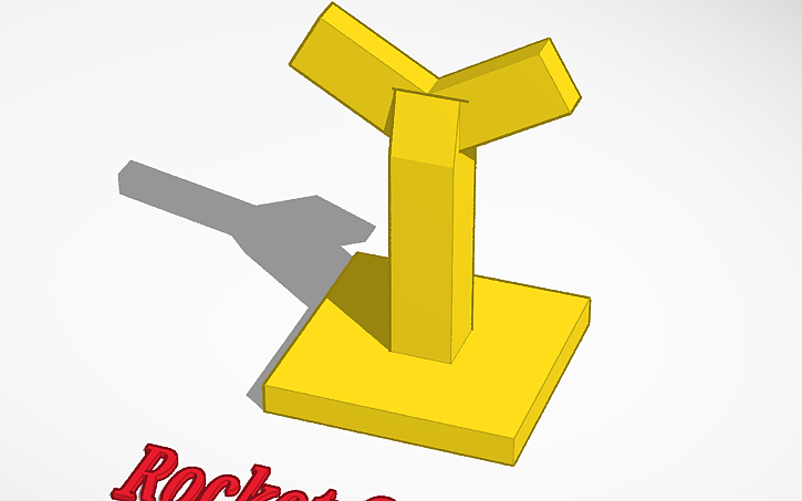 3D design Rocket Cradle - Tinkercad