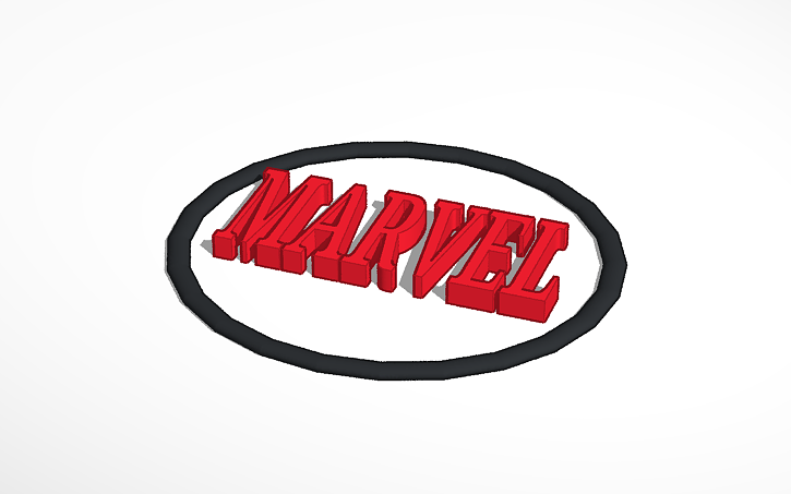 3D design marvel comics - Tinkercad