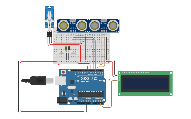 Circuit design Conta Persone - Tinkercad