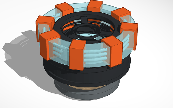 3D design arc reactor - Tinkercad