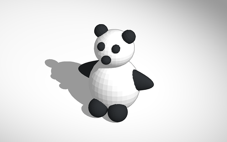 3D design Panda Panda Panda - Tinkercad