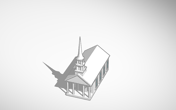 3D design Stowe Community Church - Tinkercad