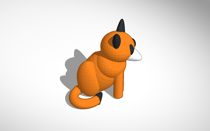 3D design fox - Tinkercad