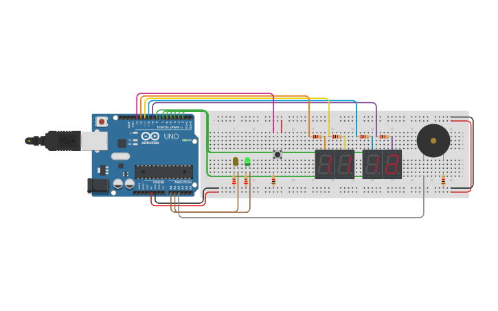 Circuit design Alarm Clock A - Tinkercad