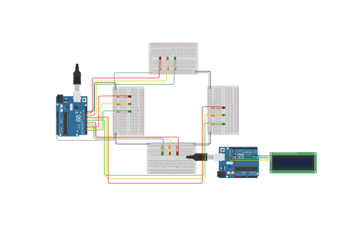 Circuit Design 4 Way Traffic Light Tinkercad