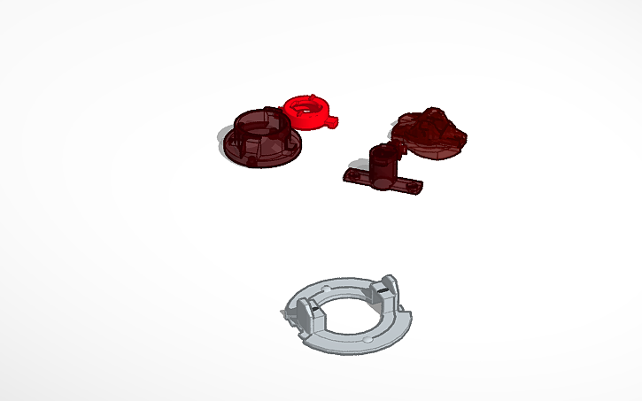 3D design fully workable zeta driver with original gimmck - Tinkercad