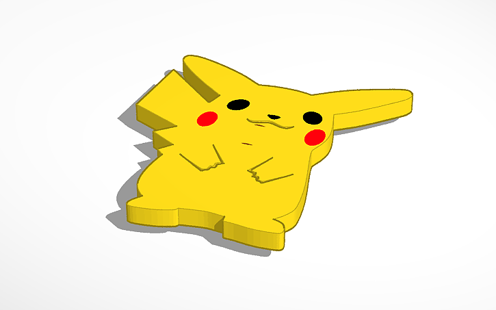 3D design Pikachu | Tinkercad