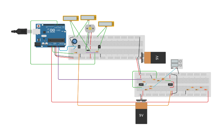 Circuit design Copy of Project - Group 04 | Tinkercad