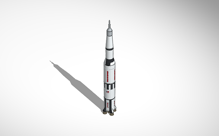 3D design saturn v - Tinkercad