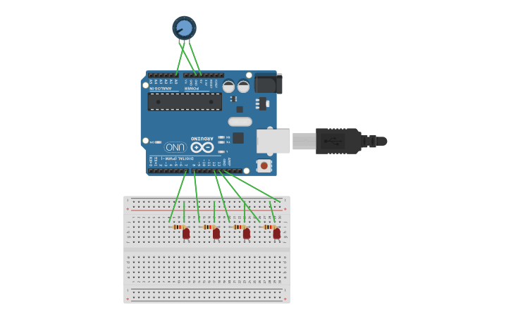 Circuit design Week 4 HMW Part 2 PDT and LEDs - Tinkercad