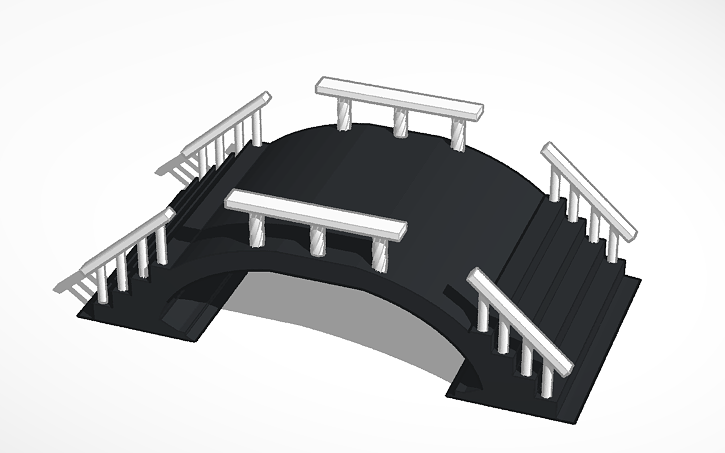 3D design bridge - Tinkercad