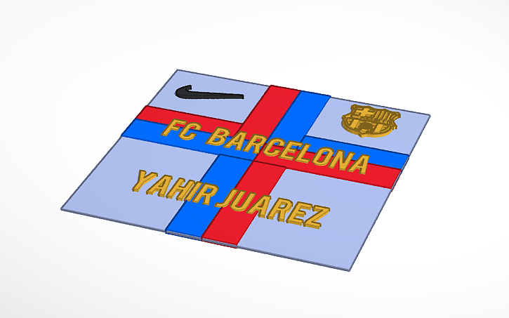 3D design Visca Barca | Tinkercad