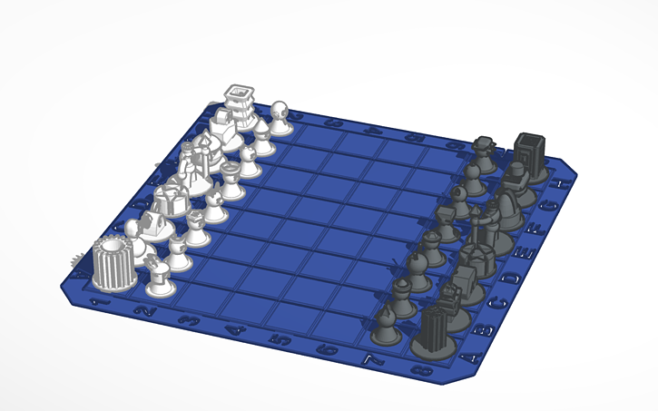 3D design Shadowless ChessBoard | Tinkercad