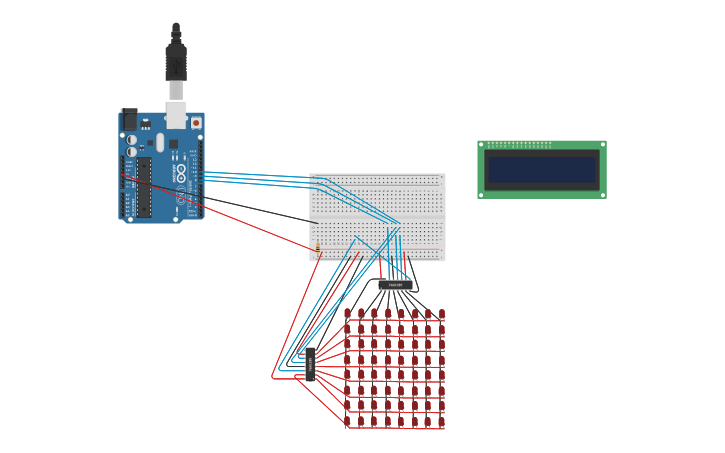 Circuit Design Led Matrix Test1 Tinkercad