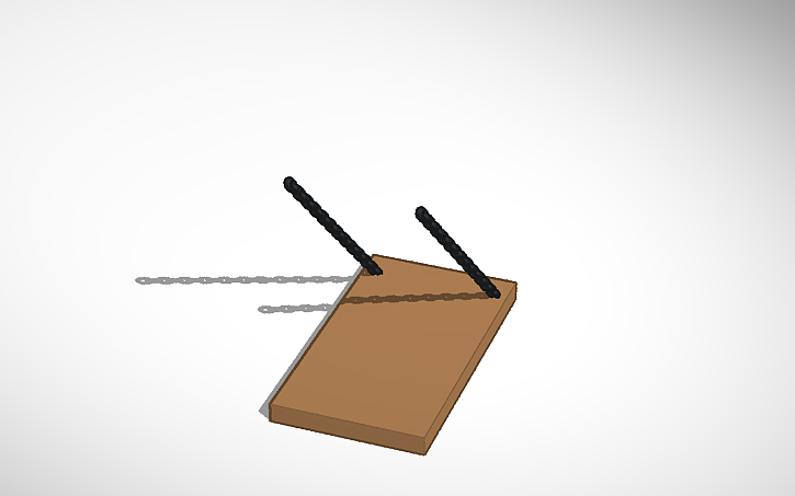 3D design Realistic Chains/Drawbridge - Tinkercad