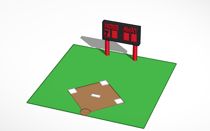3D design Abby's Softball field | Tinkercad