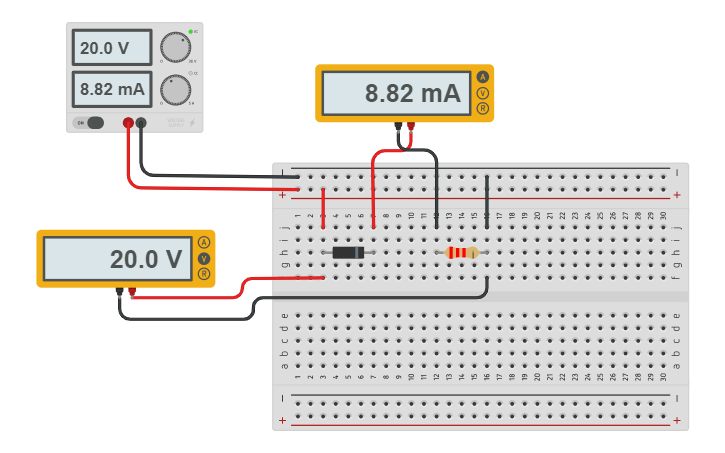 Circuit design 2CC_Forward Bias Fina Meysita - Tinkercad