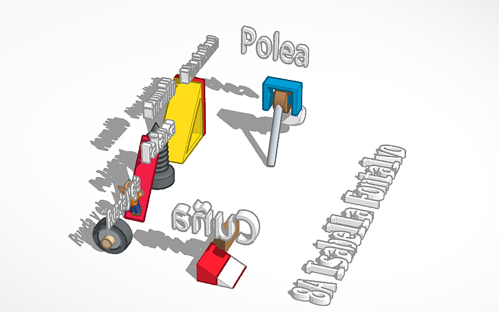 3D design maquinas simples - Tinkercad