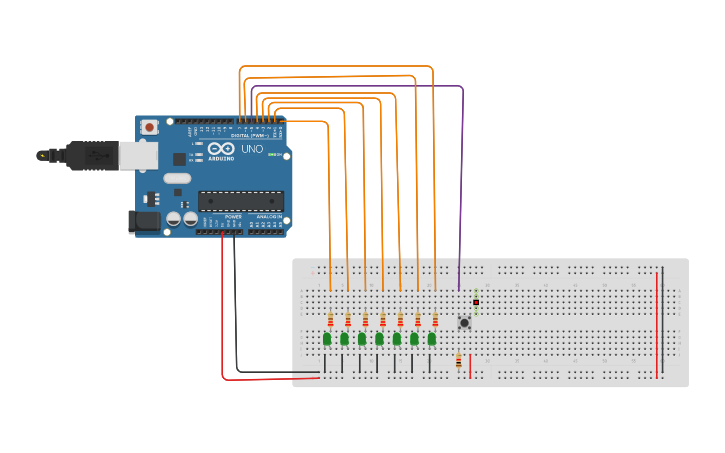 Circuit design Ejercicio Examen 1 | Tinkercad