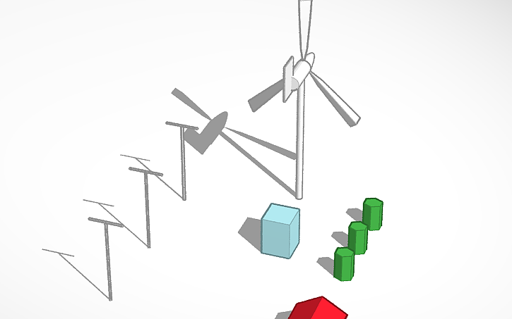 3D design wind farm | Tinkercad