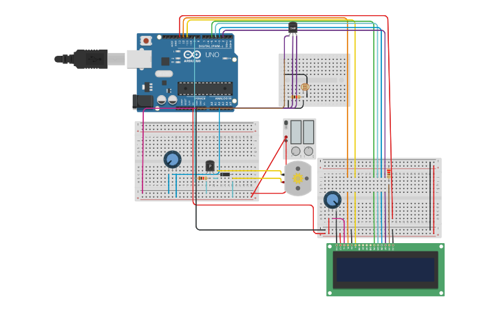Circuit design Weather Station Project - Tinkercad