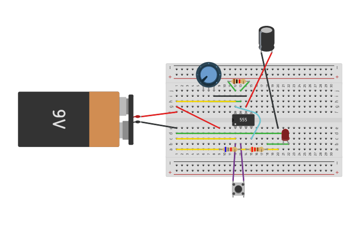 Circuit design #23 CKIT - TEMPORIZADOR VARIABLE - Tinkercad