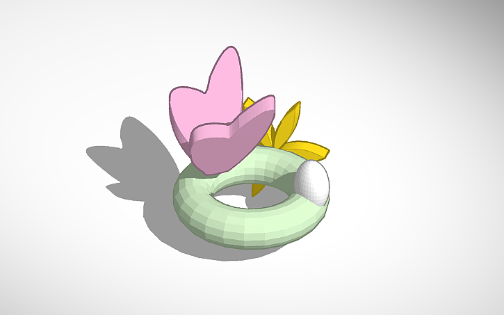 3D design spring halo - Tinkercad