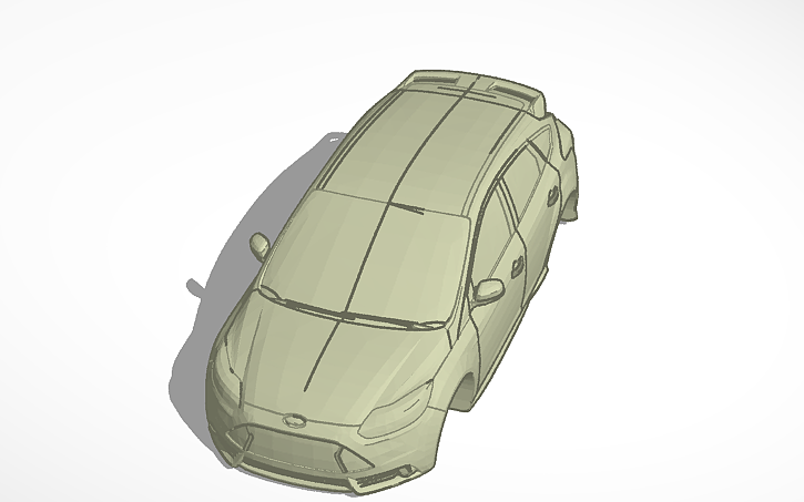 3D design Ford Focus St Scan - Tinkercad