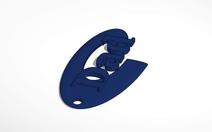 3D design OC keychain #1 | Tinkercad
