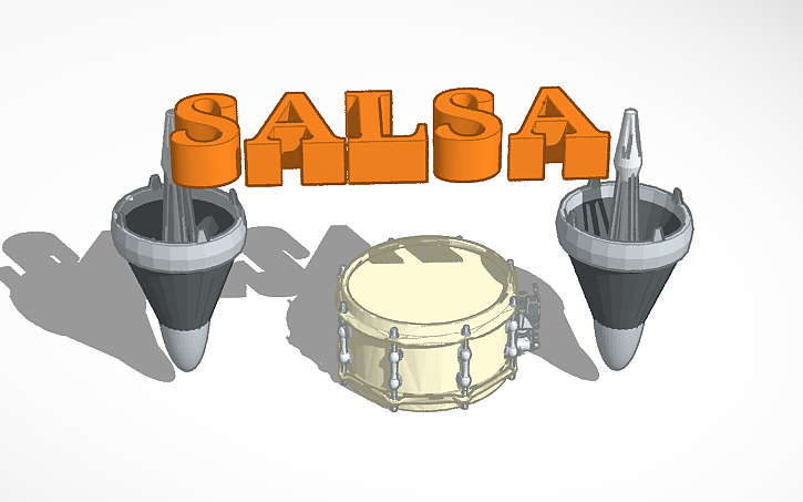 3D design Logo Salsa 3D Sole Rico - Tinkercad
