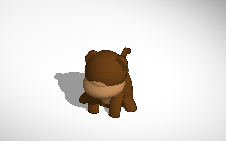 3D design monkey - Tinkercad