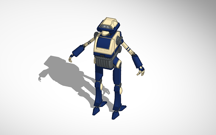 3D design star wars TX-20 tactical droid - Tinkercad