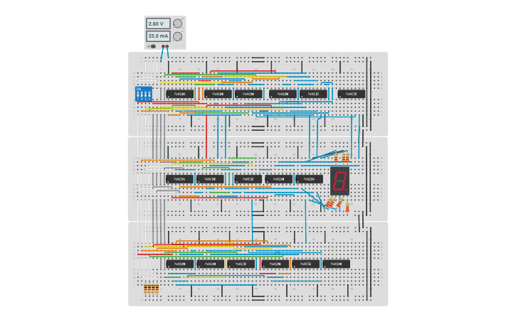Circuit Design Bcd To 7 Segment Tinkercad