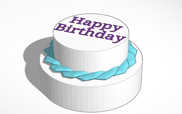 3D design Cake - Tinkercad