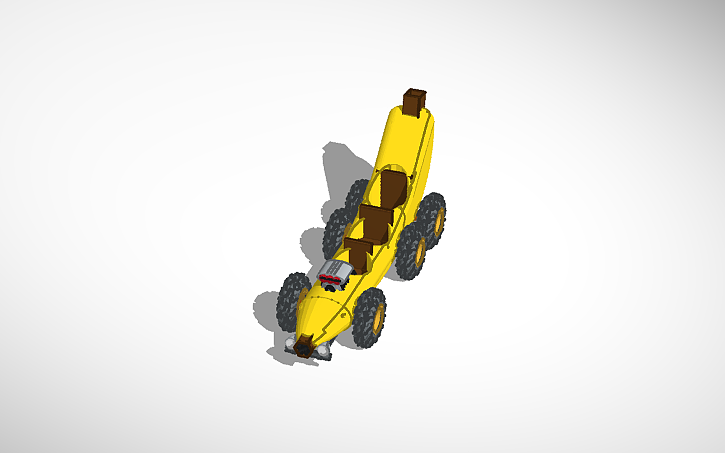 3D design banana car - Tinkercad