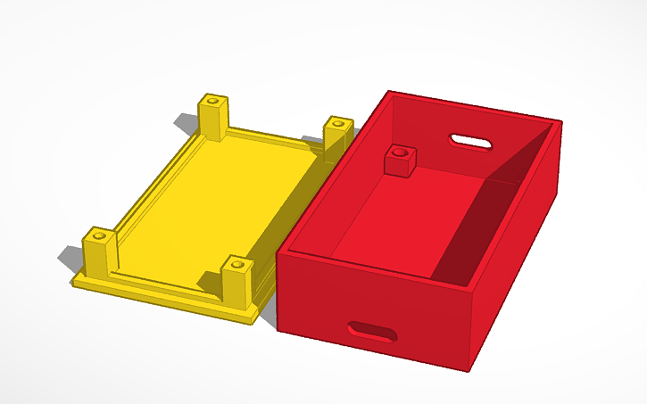 3D design box esp8266 - Tinkercad