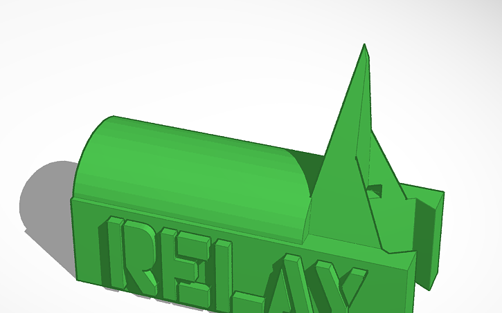3D design relay holder final - Tinkercad