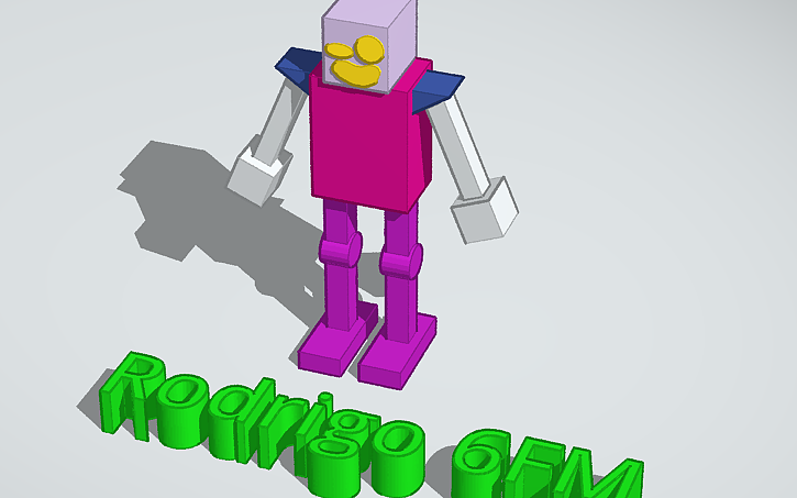 3D design dum robot sketch's roy - Tinkercad