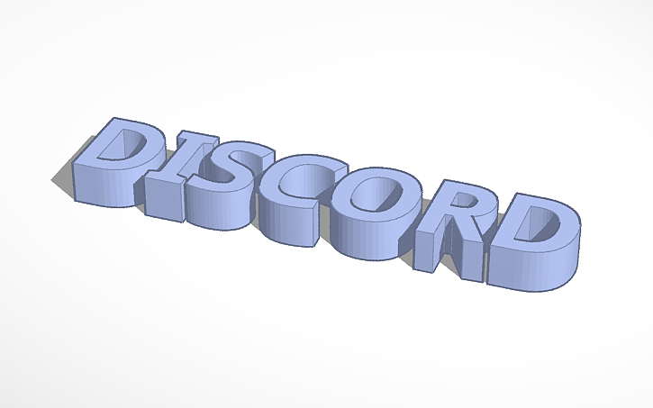 3D design MY DISCORD - Tinkercad