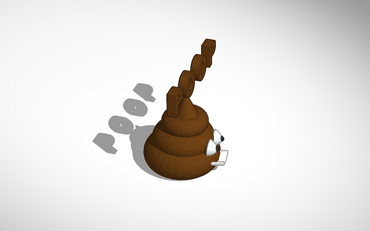3D design poop emoji | Tinkercad