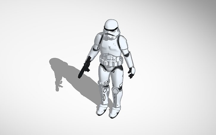 3D design stormtrooper rouge one - Tinkercad