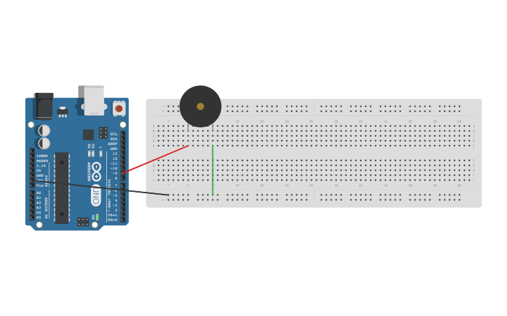 Circuit design Piezo_pitches | Tinkercad