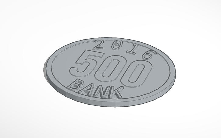 3D design COIN - Tinkercad