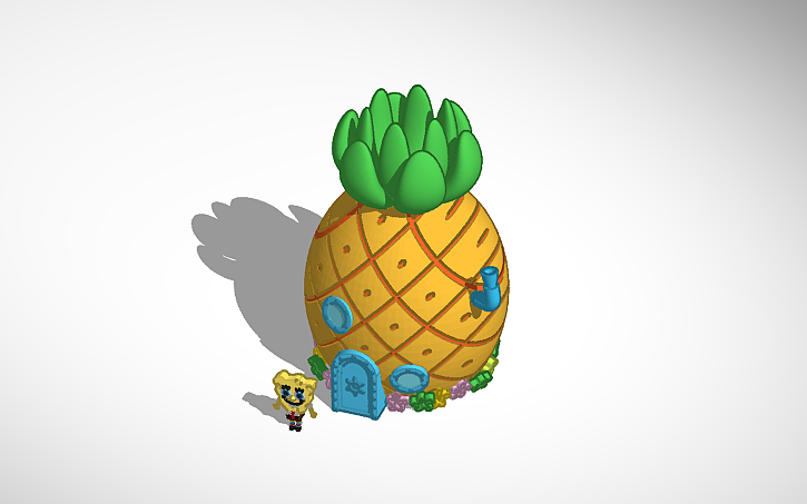 3D design CheeseBob SquarePants - Tinkercad