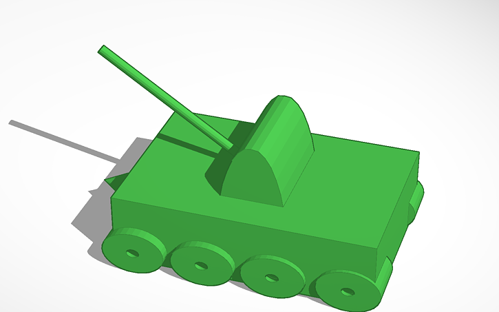 3D design tank | Tinkercad