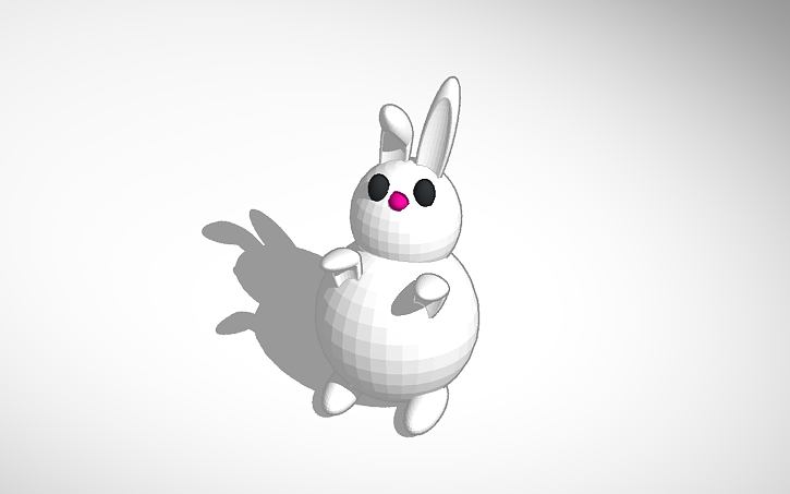 3D design bunny(: | Tinkercad