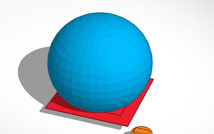 3D design top of gumball - Tinkercad
