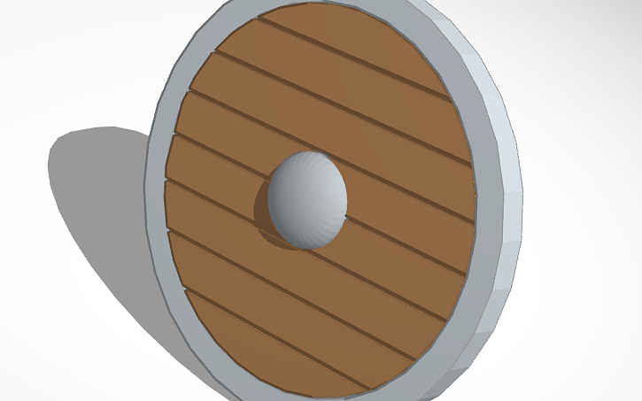 3D design Viking shield (Skjoldr) | Tinkercad
