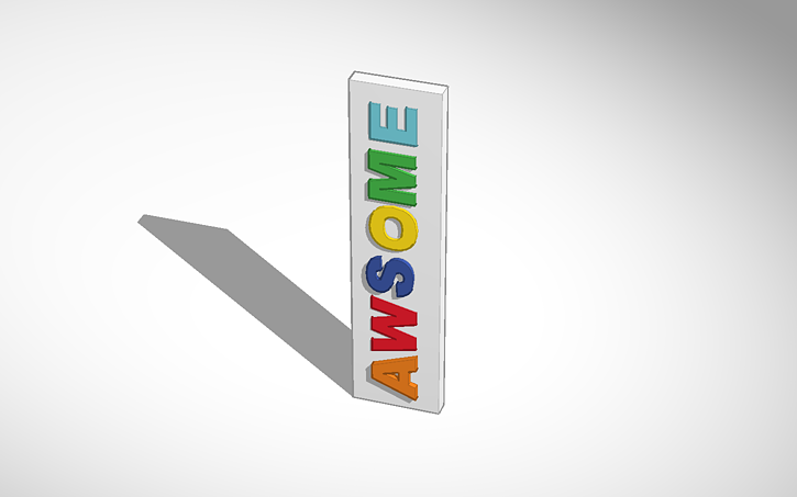 3D design Book Mark - Tinkercad