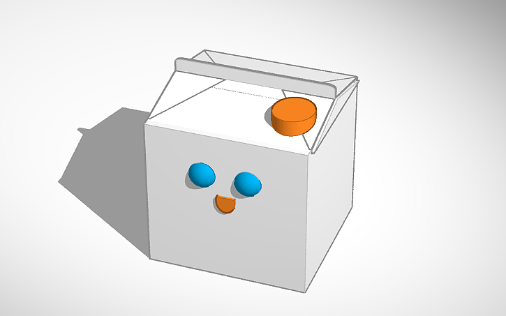 3D design Happy milk :) - Tinkercad